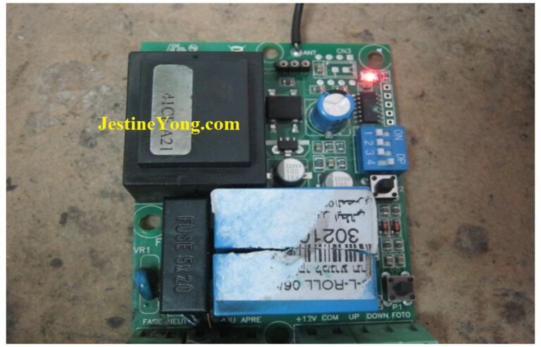 Gate Controller Board With A Nasty Burn Repaired Using Soldering Mask ...