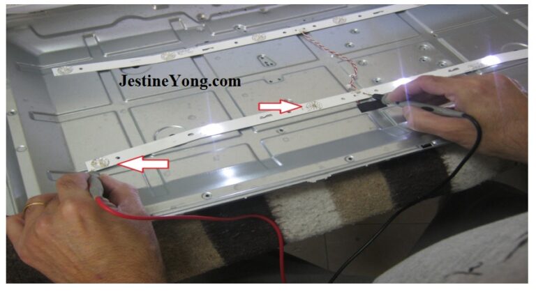 A TV With Faulty Backlight Repaired And Maintained | Electronics Repair ...